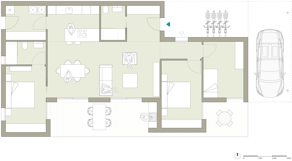 casa configurable modelo panorámico 3 habitaciones - Build Lovers